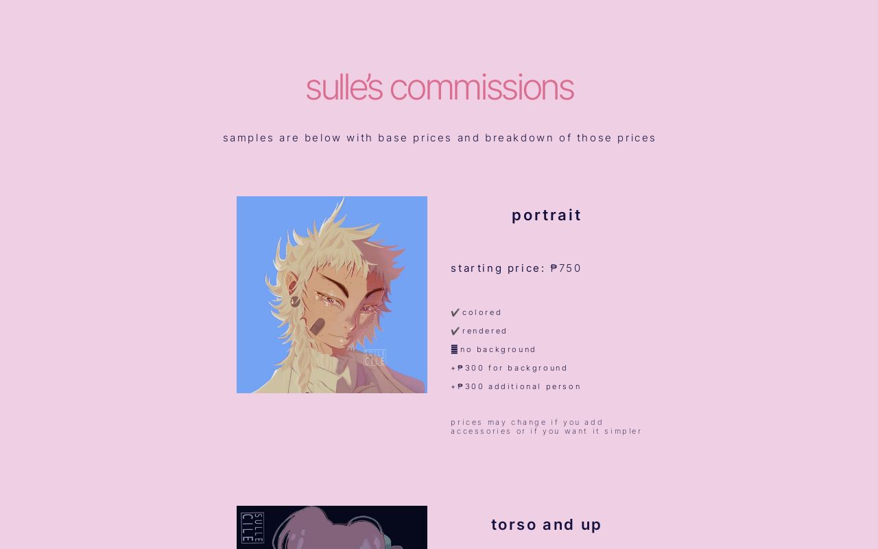 sulle's commissions